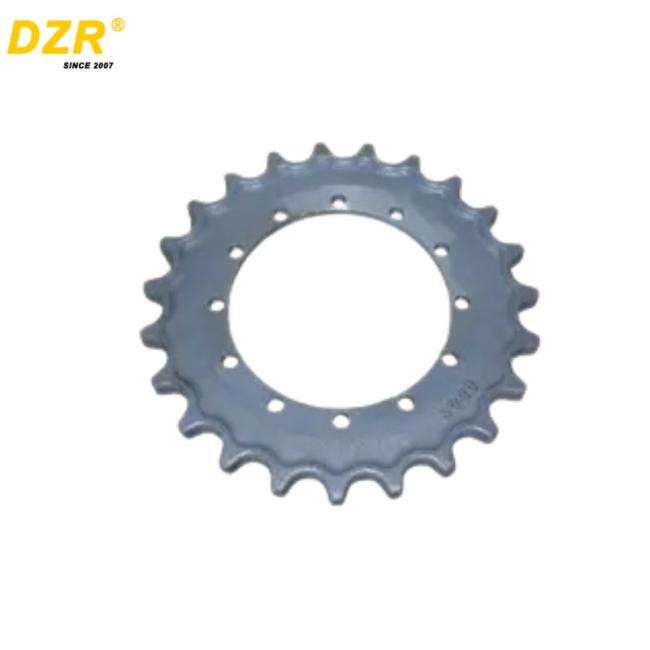 PC5500 Komatsu excavator sprocket segment close-up view