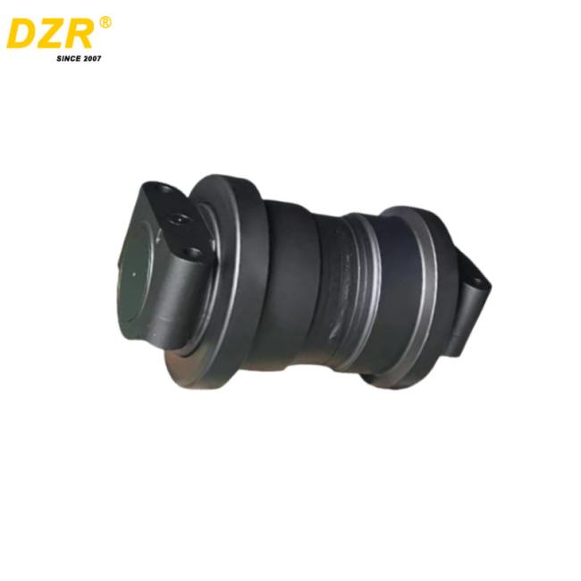 Close-up view of high precision excavator track roller