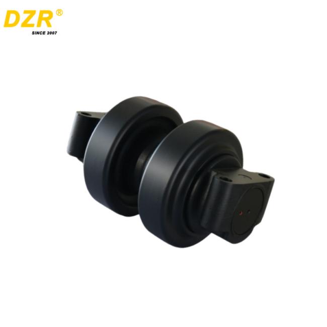 Double flange black track roller for Hitachi excavator - front view