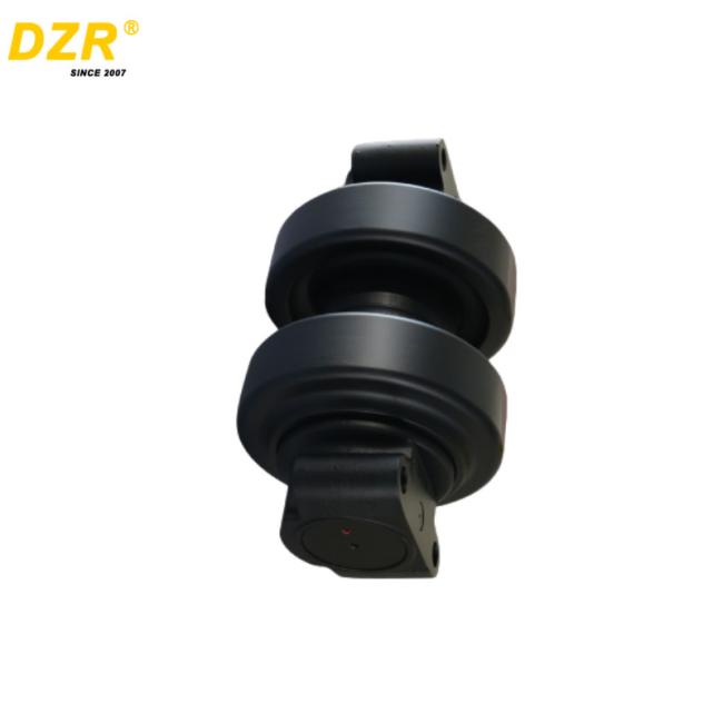Double flange black track roller for Hitachi excavator - side view