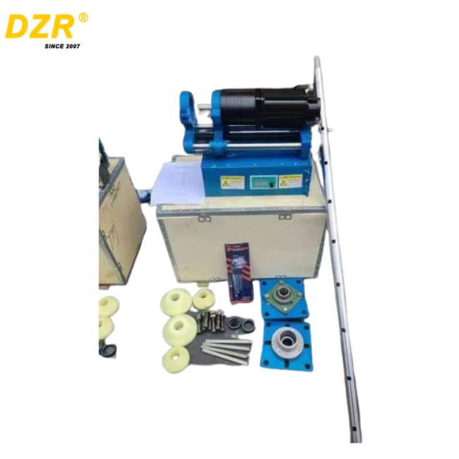 Portable line boring machine operation detail