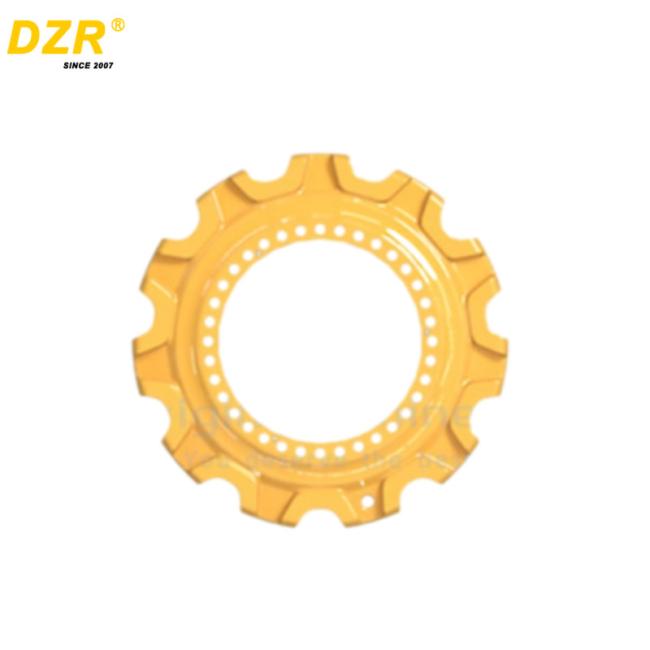 Side view of CAT6020 sprocket segment highlighting steel construction