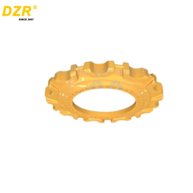 CAT6020 sprocket segment front view showing teeth and mounting holes
