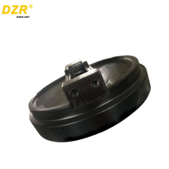 Front view of Liebherr R9250/R9350 excavator front idler wheel