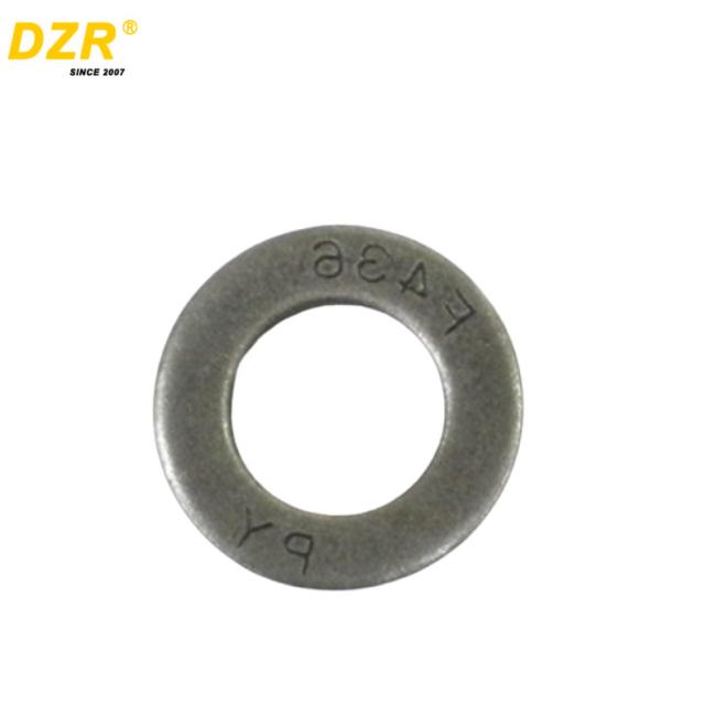 No.8t3282 Flat Washer close-up showing steel construction and coating