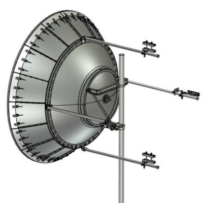 Cina 2.4m UHXP Antenna parabolica a doppia polarizzazione a microonde 3.6 GHz in vendita