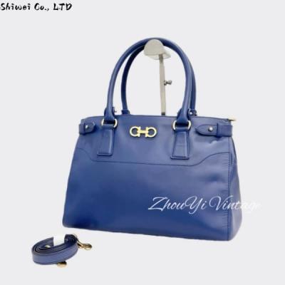 China Royal Blue Used LV Crossbody Bag Pre Owned 2 Way Leather Bag for sale