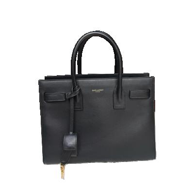 China Calfskin Shoulder Pre Owned YSL Bags Saint Laurent Sac De Jour Black Baby Size for sale