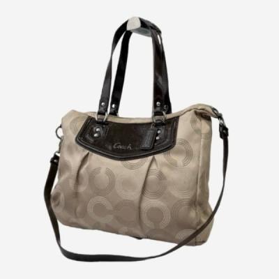 China 38x28cm Second Hand COACH Bags Entrupy Satin & Patent Leather for sale