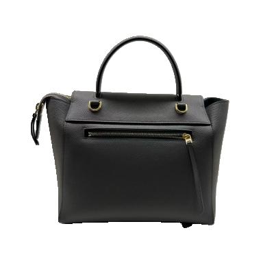 China Mini Used Celine Belt Bag Black Grained Calfskin High End Used Handbags for sale