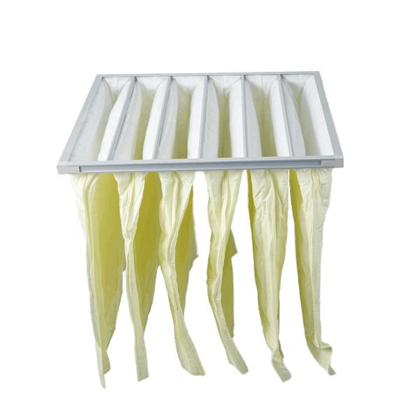 Quality Commercial Purifier Hepa Fiberglass Pocket Filter Bags ROHS Certificated for sale