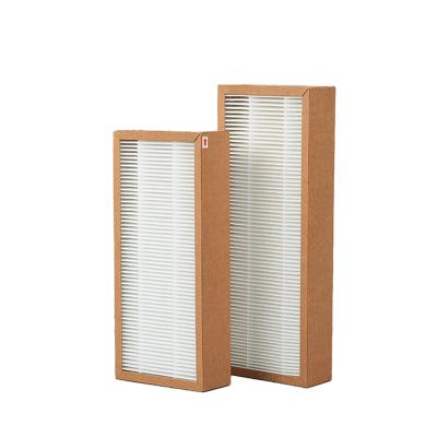 China Custom Slender HEPA Filter with Kraft Paper Frame Custom Size Filtration Grade for sale