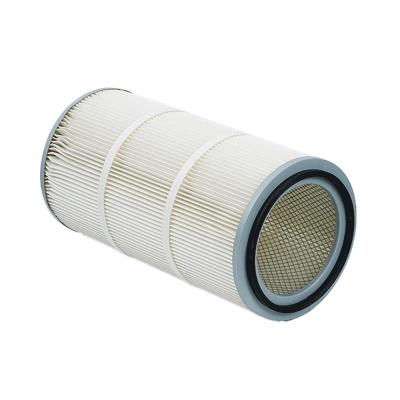 China Industrial Cartridge Air Filter HEPA Cylindrical Filters Dust Removal Filter Element for sale