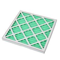 China Primary Effciency Paper Frame Folded Panel HVAC Filter Pleated Pre Filter Dust Filter for sale