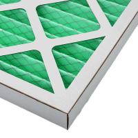 China Primary Effciency Paper Frame Folded Panel HVAC Filter Pleated Pre Filter Dust Filter for sale