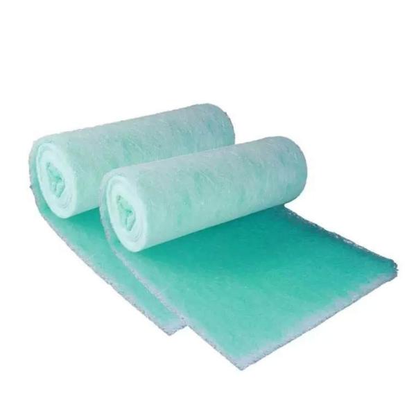 Quality Wholesale Gradient-Density Polyester Fiber Floor Filter Cotton Roll for Spray Booth Paint Mist Filtration with Tear-Resistant Hot-Pressed Structure and Custom Sizes for sale