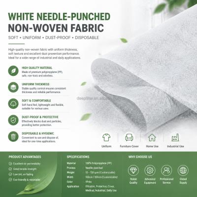 China DF White Needle-Punched Cotton HEPA Filter - Eco-Friendly High Permeability Dust-Proof Air Purifier Filter for sale