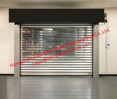China High Speed Full-View Metal Door With Polycarbonate Panels High Speed Aluminum Doors for sale