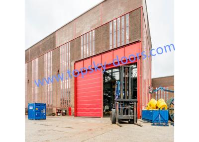China Frequency controlled Vertical Lifting Fabric Industrial Doors For Large Openings for sale