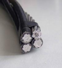 China 1kv PVC / XLPE / PE Insulated Overhead Aerial Cable For Transmission Aerial Bundled Spacer for sale