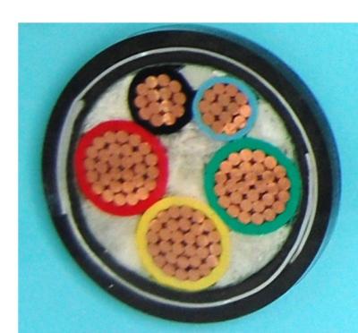 China 0.6-1 KV copper conductor YJV22 XLPE Insulated Steel Tape Armoured FR PVC Underground Copper Power Cable for sale