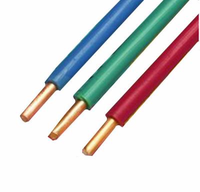 China 0.75mm2 2cores pure copper PVC electric cable single core cable BV H07V-U 450V/750V for sale