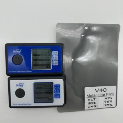 Cina PELLICOLA PER VETRI METALLIZZATA NASIDO V40, PROTEZIONE UV, PRIVACY, LEGGERA in vendita