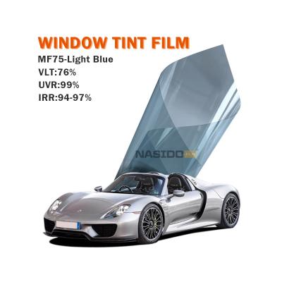 Cina NASIDO Isolamento termico Film solare nano ceramico MF75 Blu chiaro Vendita calda Film adesivo ad alta trasmissione in vendita