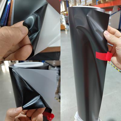 China High Gloss Color Changing Wrap 7.5mil Matte Black Car Wrapping Film Anti Corrosion for sale