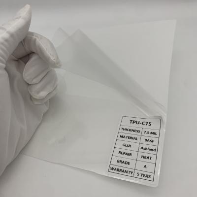Cina TPU impermeabile PPF Film 7.5mil Decorazione PPF Film di protezione della vernice TPU-C75 in vendita