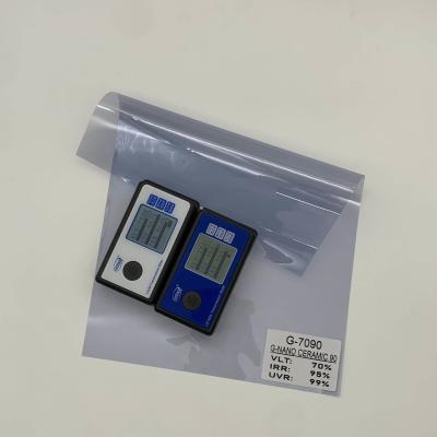 Cina G-7090 Protezione da vetro auto a pellicola in nanoceramica Anti rigetto di calore blu chiaro in vendita