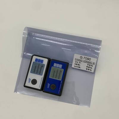 Cina G-7090 Protezione da vetro auto a pellicola in nanoceramica Anti rigetto di calore blu chiaro in vendita