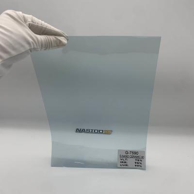 Cina G-7590 Protezione da vetro auto a pellicola nanoceramica Anti-UV Rifiuto di calore blu chiaro in vendita