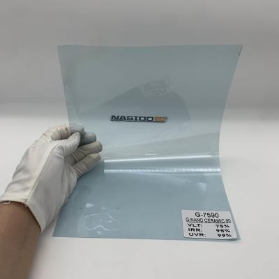 Cina G-7590 Protezione da vetro auto a pellicola nanoceramica Anti-UV Rifiuto di calore blu chiaro in vendita