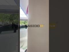 car film installation effect black window film