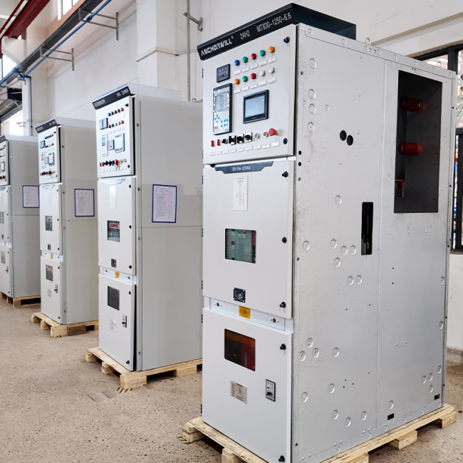 MT800 High Voltage Soft Start Cabinet showing compact industrial design with integrated components