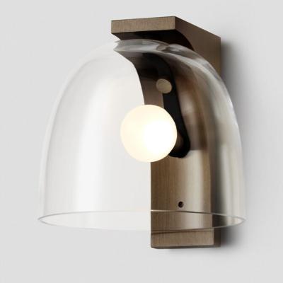 Cina Applique da parete Tubi in acciaio LED minimalista con sfera di vetro per camera da letto, studio e soggiorno creativo in vendita