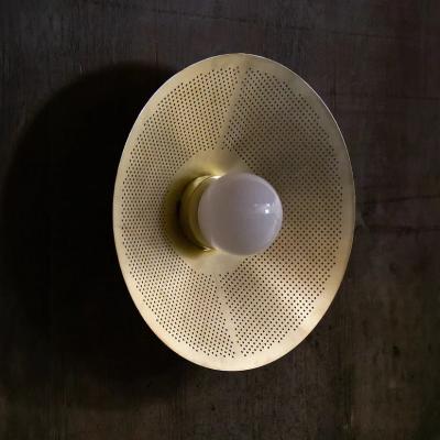 Cina Stile industriale retrò LED Arbotante Sconce Rondo Rinasciato di ottone per ristorante Bar Decorazione interna camera da letto Luce da parete creativa in vendita