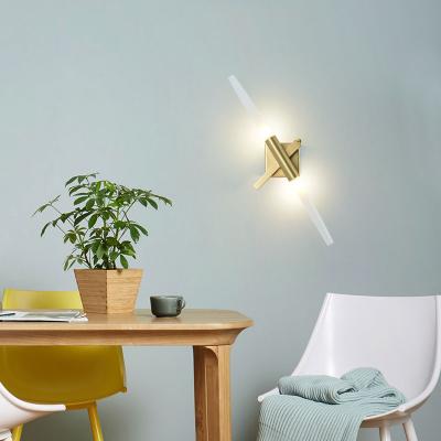 Cina Nordic LED Agnes Sconce Colore Oro Lampada da parete decorativa interna in vendita