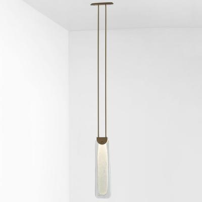 Cina Lampade a sospensione moderne e sottili per interni, in vetro, a LED, per camera da letto, design artistico per l'illuminazione in vendita
