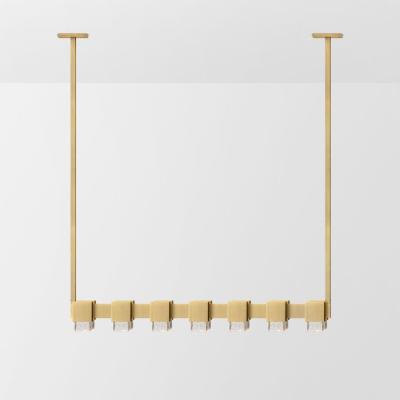 Cina Modern Led Cubo Multi Pendant per cucina salotto sala da pranzo sala da pranzo lampada di vetro moderno lampada di appendiabiti design di illuminazione interna in vendita