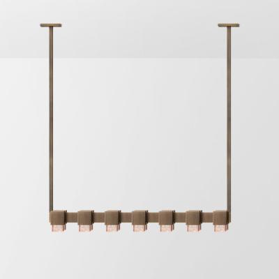 Cina Modern Led Cubo Multi Pendant per cucina salotto sala da pranzo sala da pranzo lampada di vetro moderno lampada di appendiabiti design di illuminazione interna in vendita