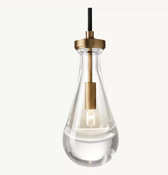 Quality Brass Raindrop pendant light for kitchen bedroom side pendant lamp for sale
