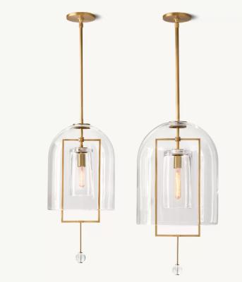 China Modern Fulcrum Pendant Light Big Glass Pendant Lamp for sale