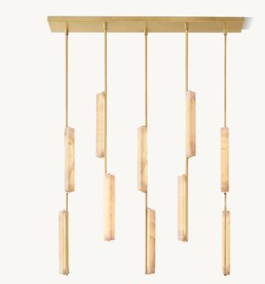 Moderne Audubon Alabaster Lineaire Kroonluchter 54