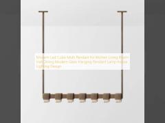 Modern Led Cubo Multi Pendant per cucina salotto sala da pranzo sala da pranzo lampada di vetro moderno lampada di appendiabiti design di illuminazione interna