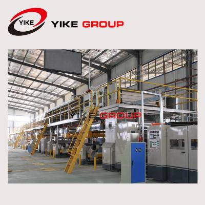 China 5 Ply Automatic Corrugated Cardboard Machinery Manufacturers Making Machine Production Line for sale