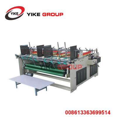 China Semi Automatic Pressing Type Gluing Machine for heterosexual carton making for sale