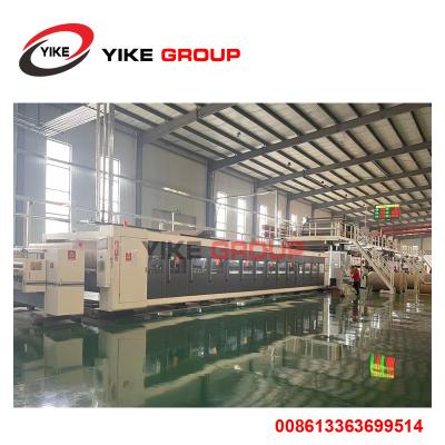 Cina Linea di produzione di cartone ondulato ad alta velocità YK-2200-200 tipo cinque strati in vendita