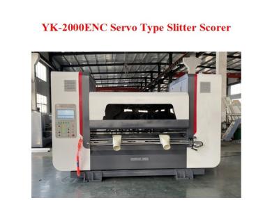中国 YK-2000 ENC スピード 250m/min 波紋紙生産ラインのためのセルボタイプスライタースコア 販売のため